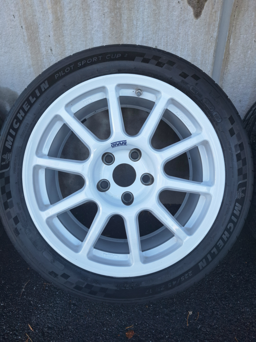 Sold - Braid Fullrace A 17x8 et45 with or without 225/40 Cup 2 - EU ...
