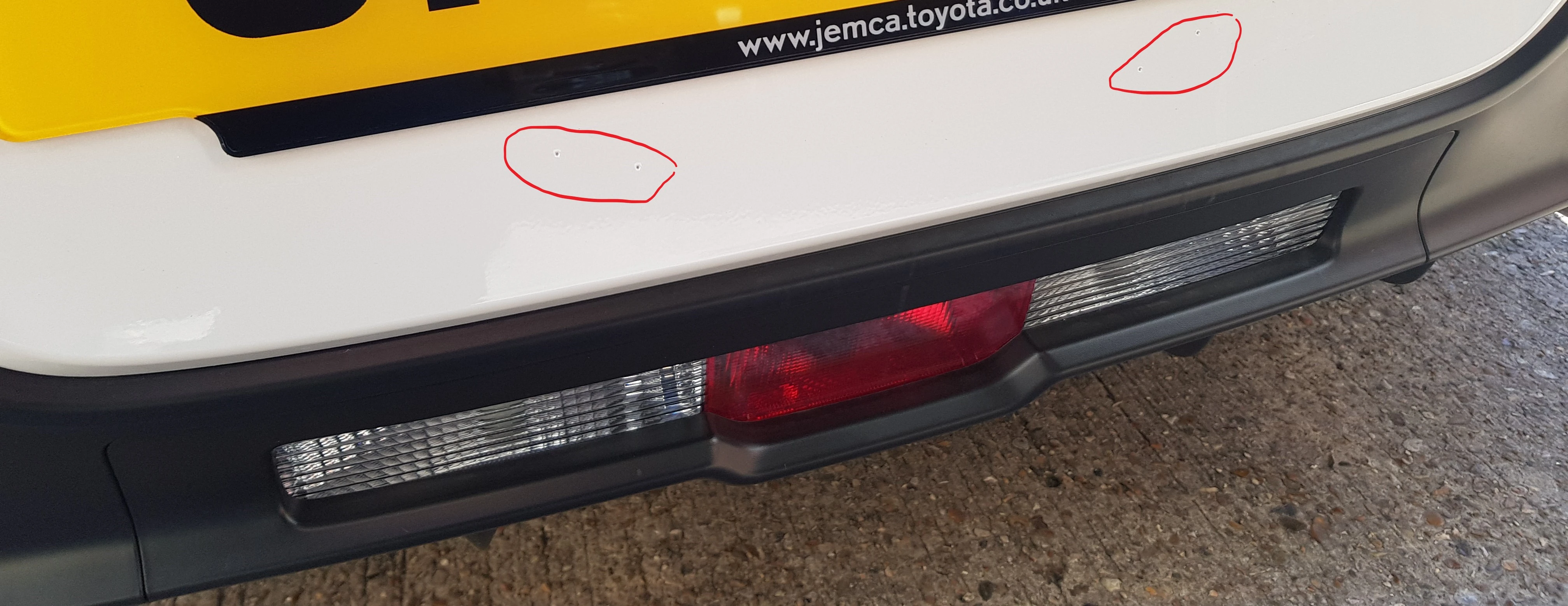 GR86 - GR86 - Rear Bumper holes / dimples | Toyota GR Forum for owners ...