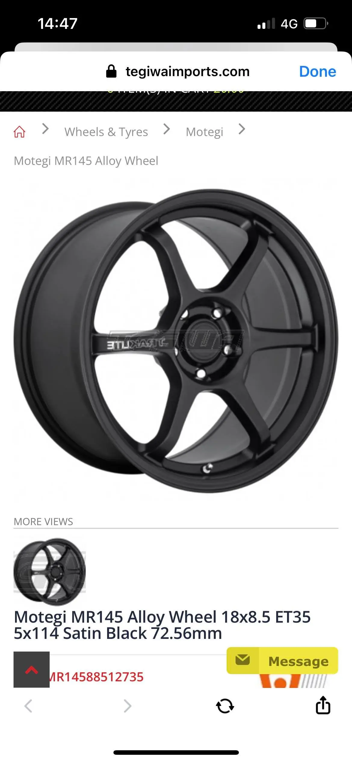Sold - In box brand new Motegi MR145 18x8.5 ET35 full set with fitting ...