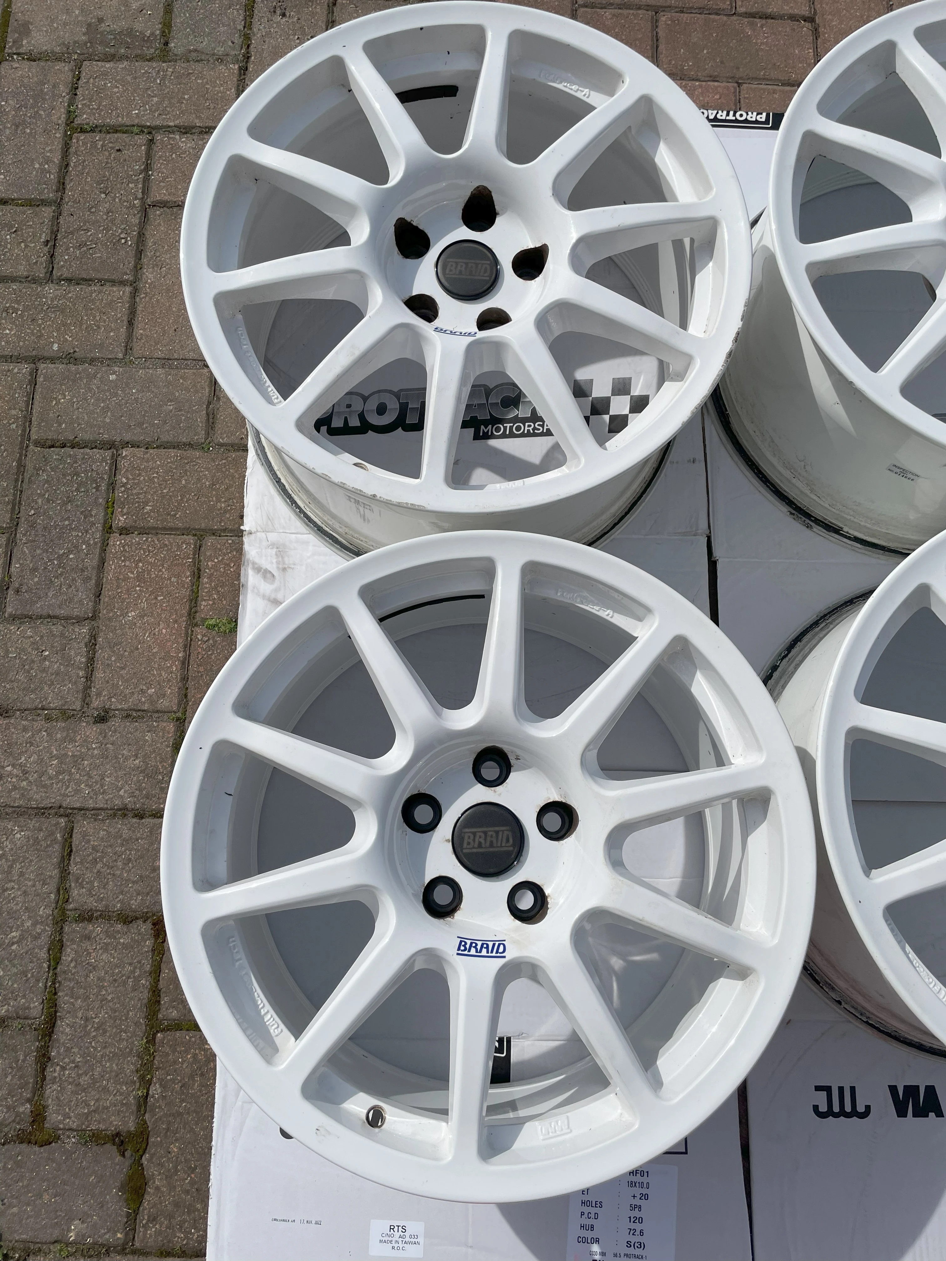 Sold - Braid FullRace A Wheels | Toyota GR Forum for owners of GR Yaris ...