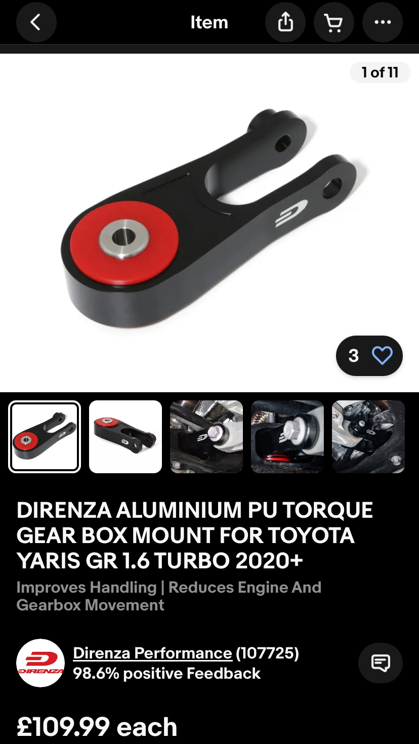 GR Yaris - DNA racing lower torque mount issue | Page 2 | Toyota GR ...